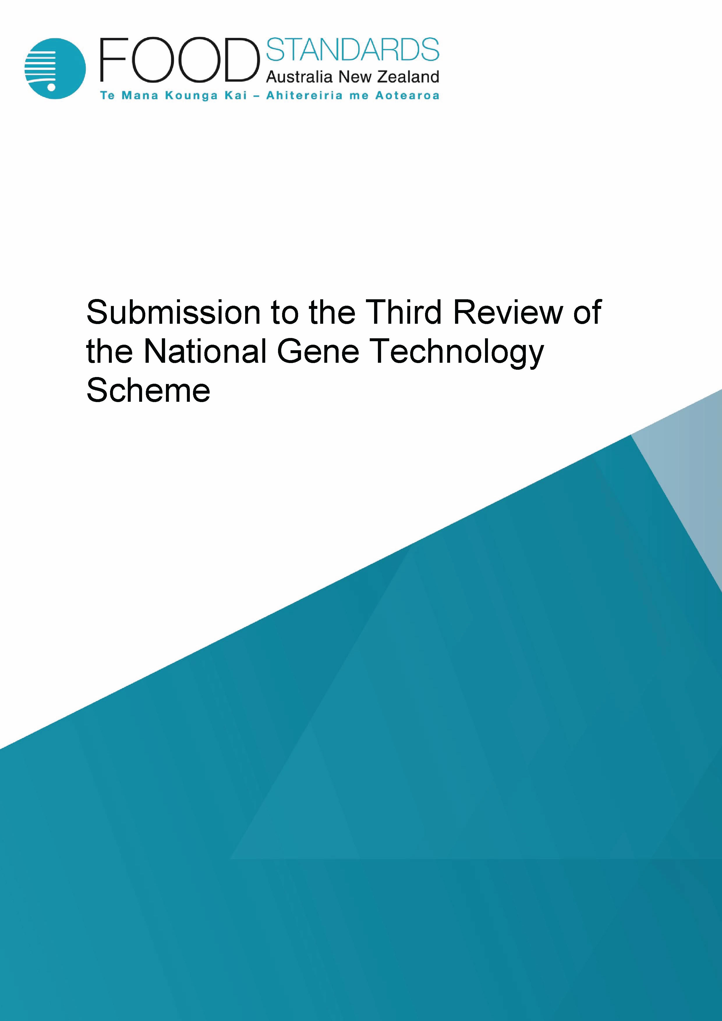 2017 review – Consultation phase 1 – Submission – Food Standards Australia New Zealand